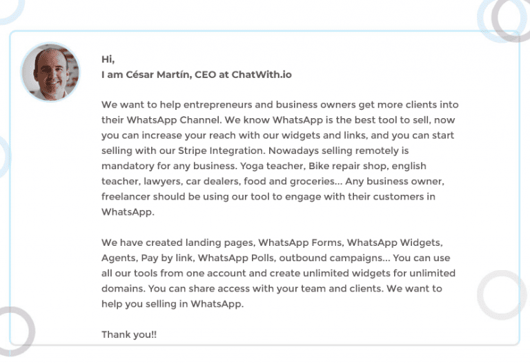 ToChat a complete solution to manage your customers via WhatsApp
