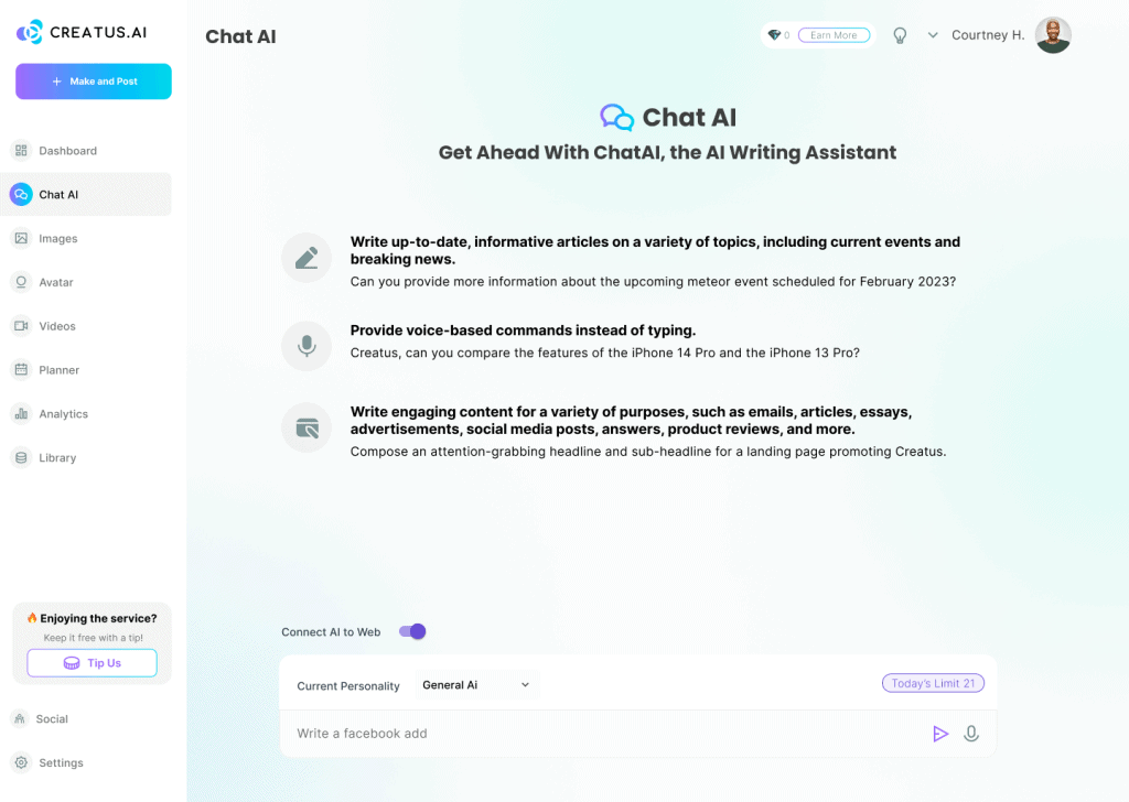 Creatus AI Free Deal