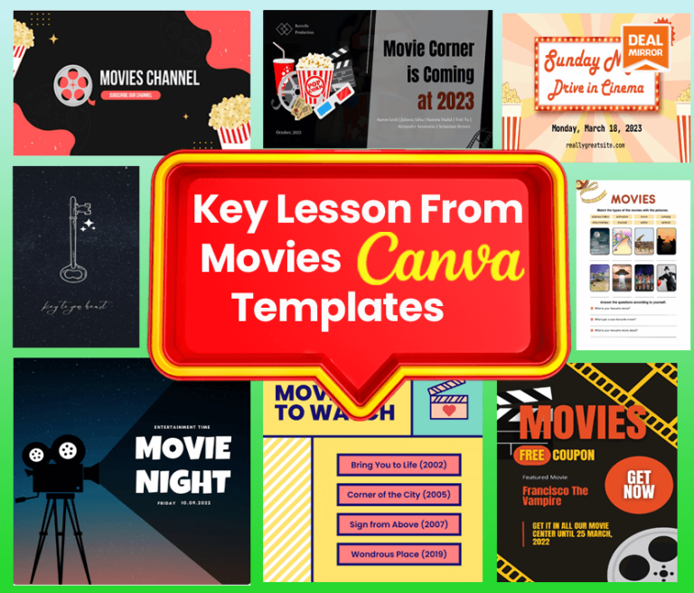 Key Lessons from Movies Canva Templates: Unlock the Magic of Cinema ...