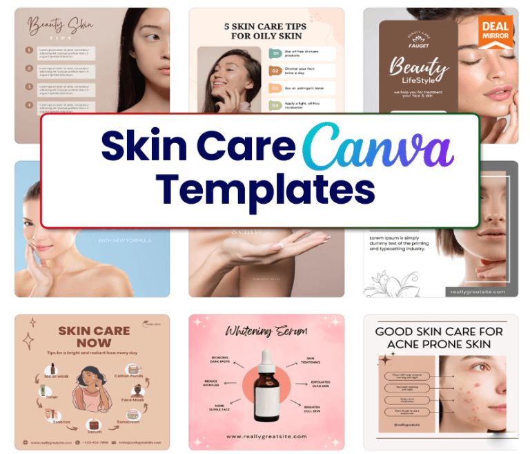 Skin Care Canva Templates: Enhance Your Beauty Brand! - DealMirror